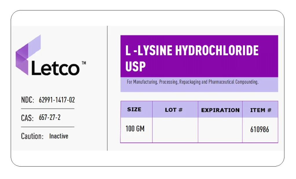 L-Lysine HCL USP — Bella Corp Trading