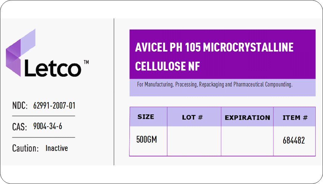 Avicel PH-105 (Microcrystalline Cellulose) NF — Bella Corp Trading