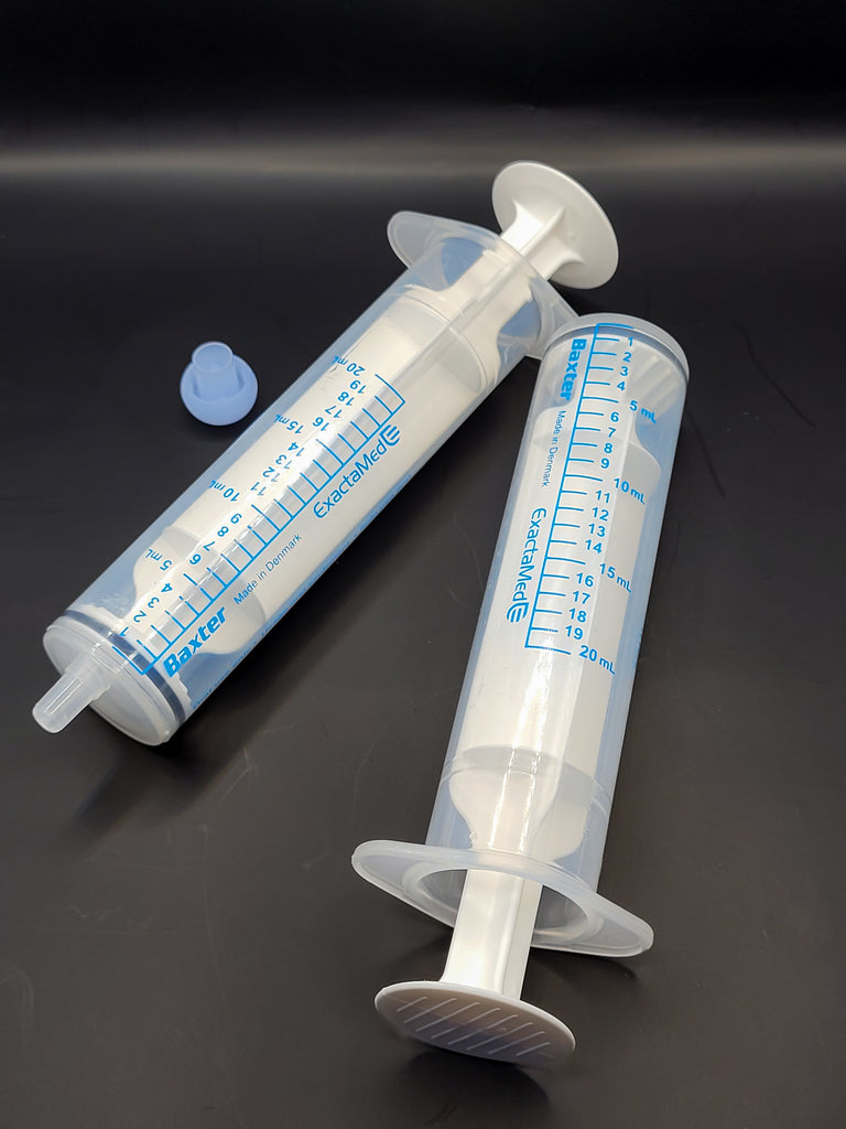 BAXA Amber Oral Syringes with tips (20ml) — Bella Corp Trading